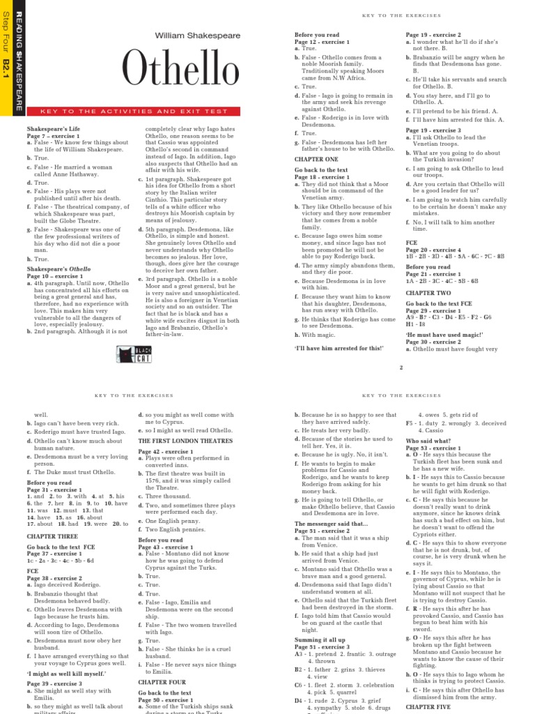 Othello: William Shakespeare | PDF | Othello | Iago