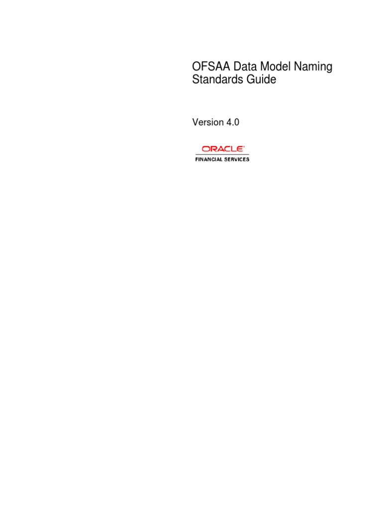 OFSAA Data Model Naming Standards Guide | PDF | Money Laundering | Business