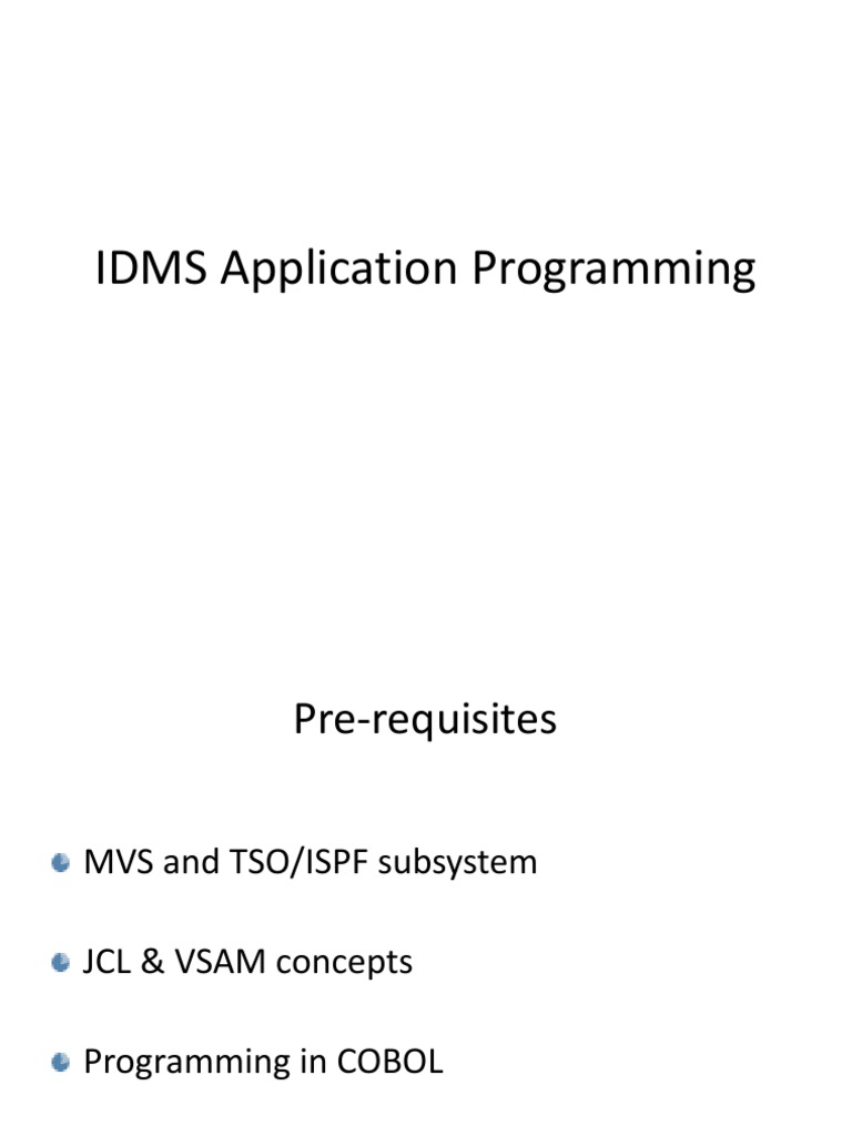 IDMS Application Programming | PDF | Databases | Computer File