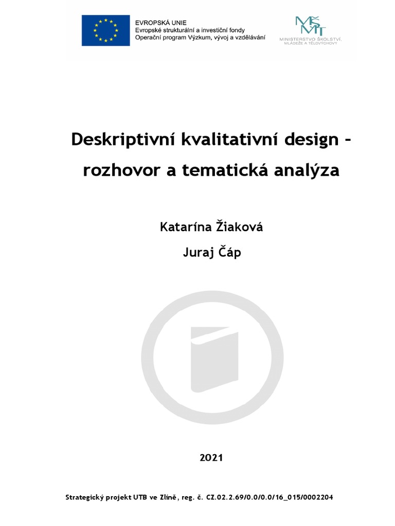 Deskriptivní Kvalitativní Design - Rozhovor A Tematická Analýza | PDF