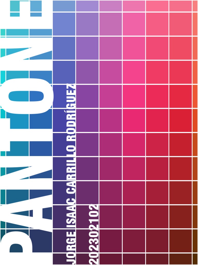Tipos de Catálogos Pantone | PDF | Color | Modelo de color Rgb