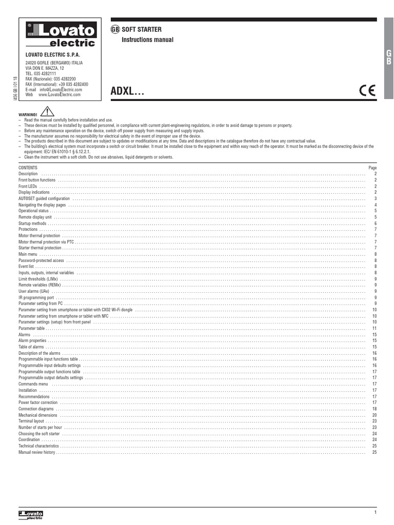 Adxl Instructions Manual en | PDF | Electric Motor | Pump