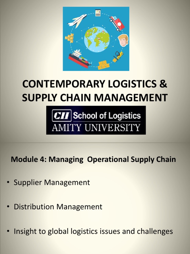 CLSCM Module FOUR | PDF | Supply Chain | Logistics