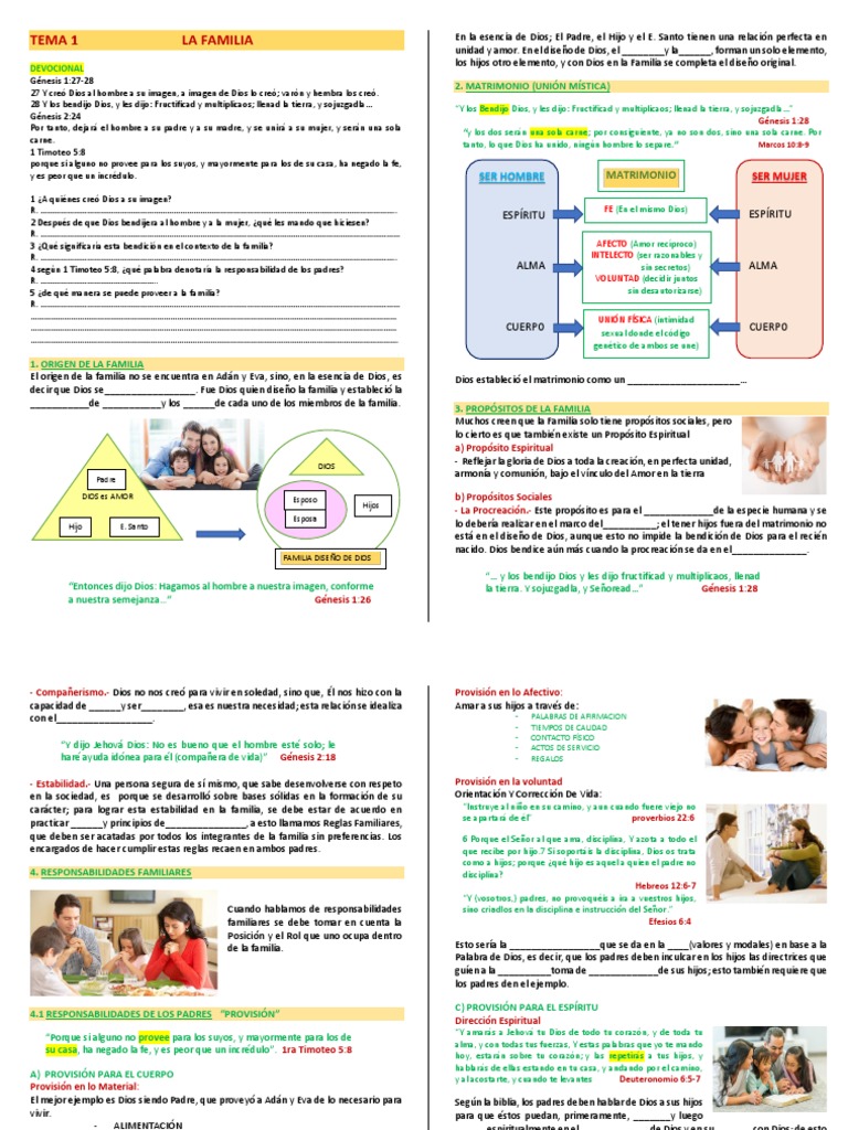 Tema 1 La Familia: 2. Matrimonio (Unión Mística) | PDF | Creencia religiosa y doctrina