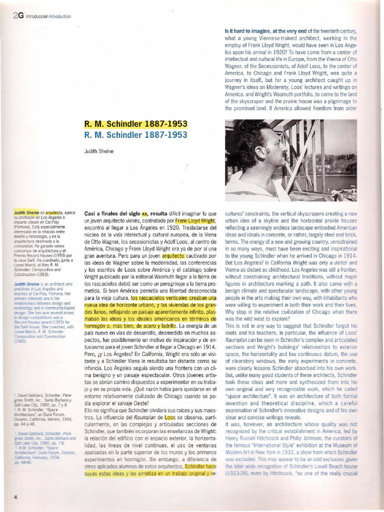 R. M. Schindler 1887-1953 | PDF | Design | Style