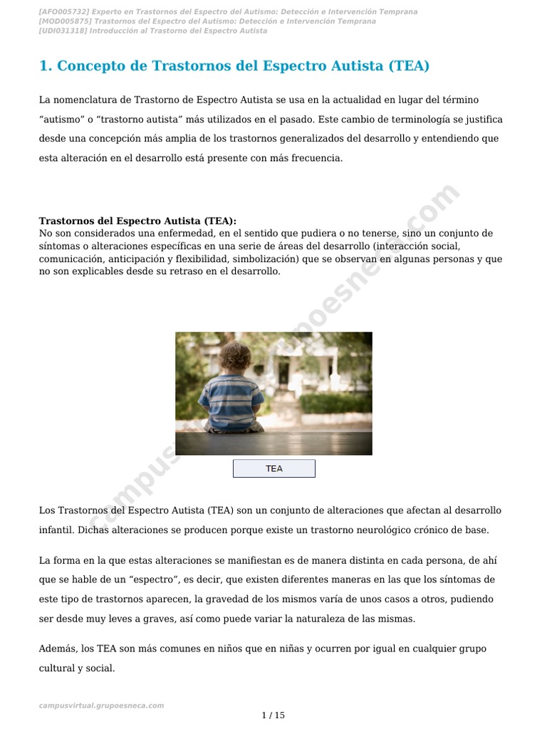 La Evolución Del Entendimiento De Los Trastornos Del Espectro Autista Desde Sus Orígenes Hasta 