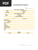 Carta Responsiva de Resguardo de Vehiculo Motor | PDF | Vehículos de ...