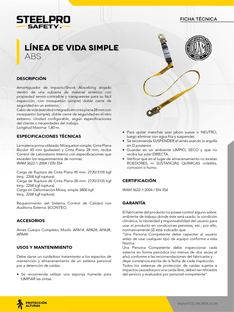 Linea de Vida Simple | PDF