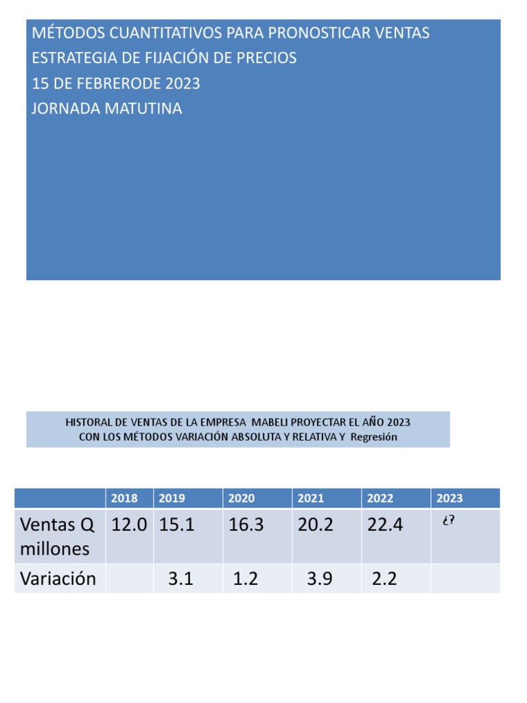 Variación Absoluta y Relativa M | PDF | Economias