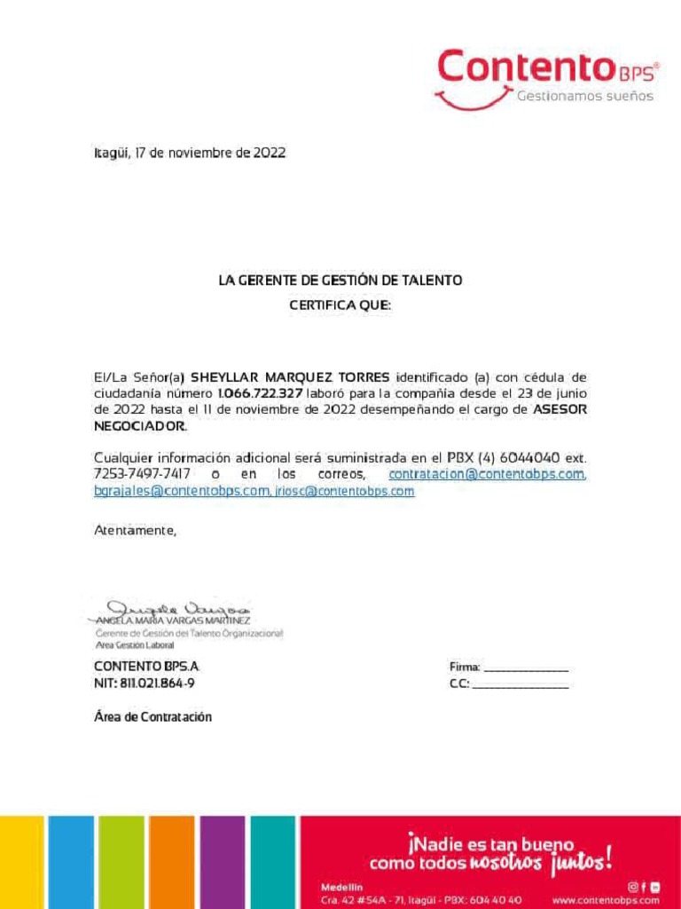Carta Laboral | PDF