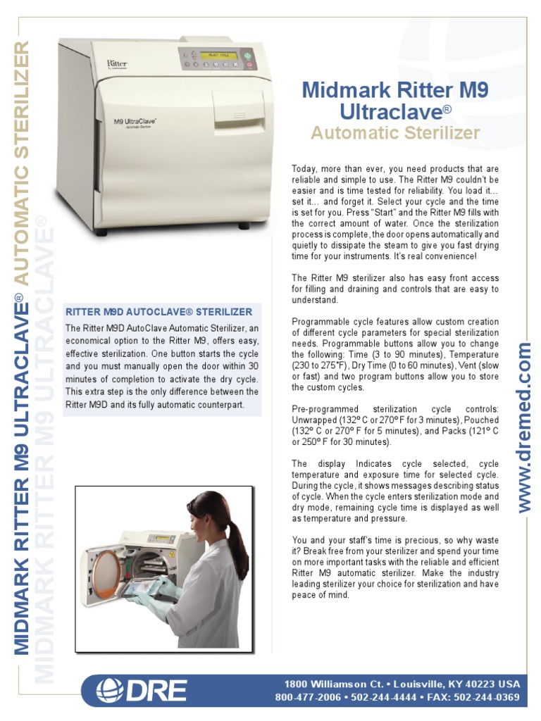 Ritter m9 Ultraclave | Download Free PDF | Sterilization (Microbiology ...