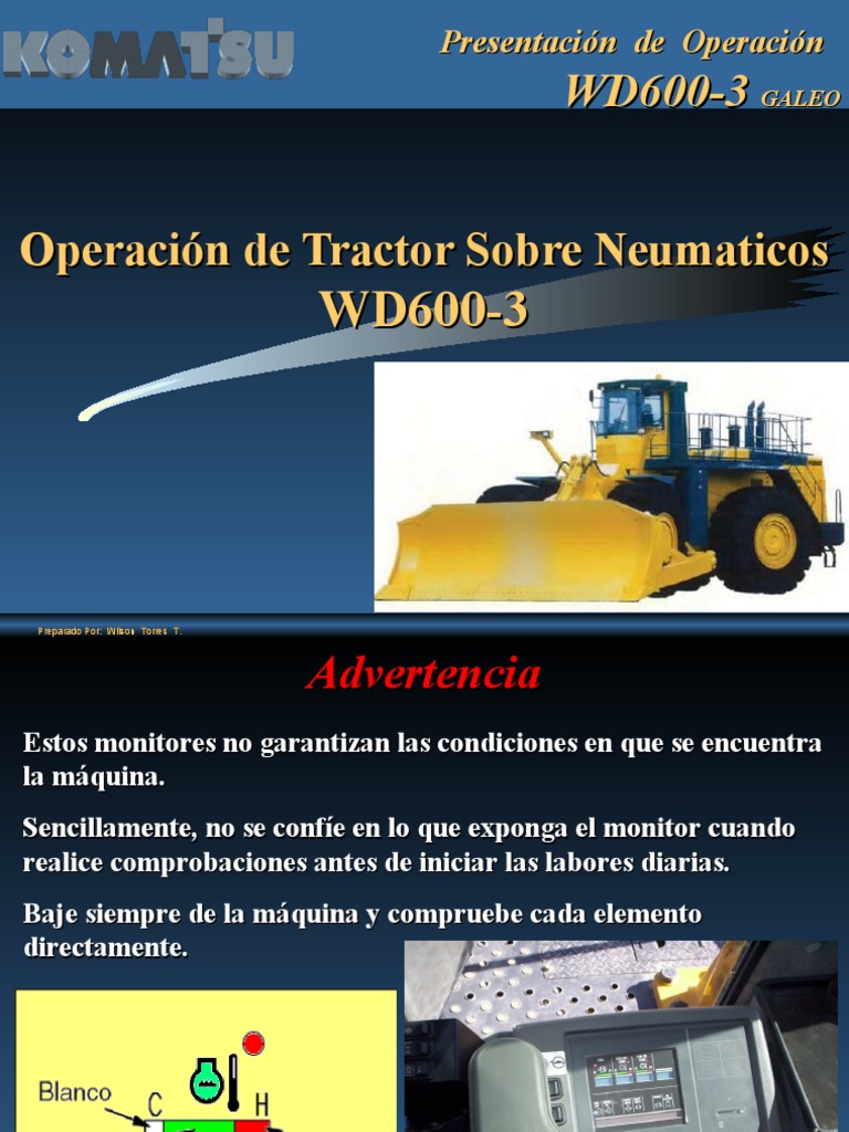 04 Operación WD600-3 | PDF | Neumático | Motores