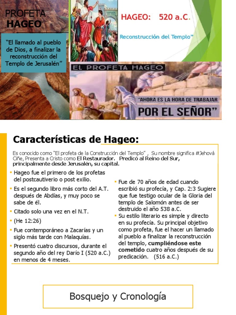 Profeta Hageo | PDF | Templo en jerusalén | Libros de la Biblia hebrea