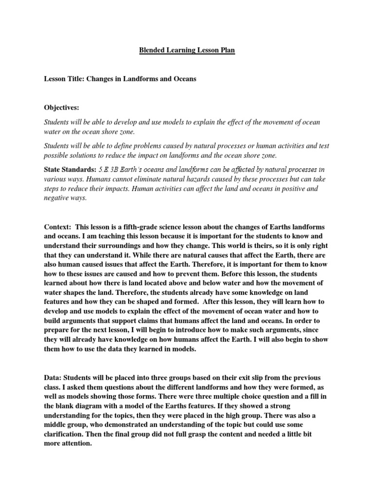 Unit 5 Lesson Plan | PDF | Differentiated Instruction | Classroom