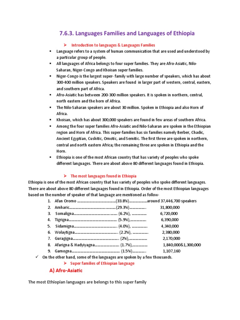 Language families ap human geography