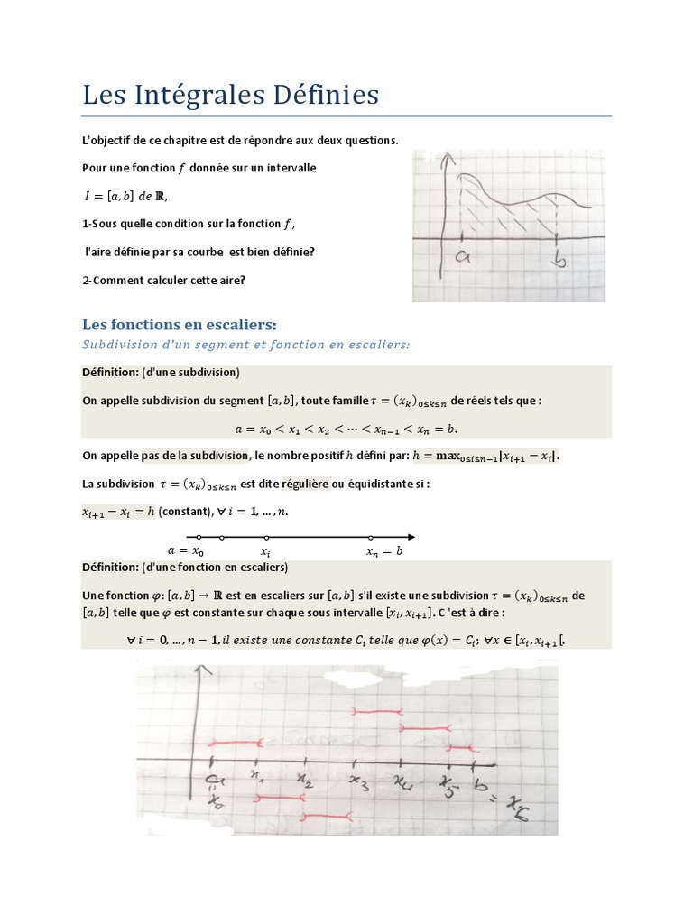 Les Intégrales Définies2 | Download Free PDF | Intégral | Fonction ...