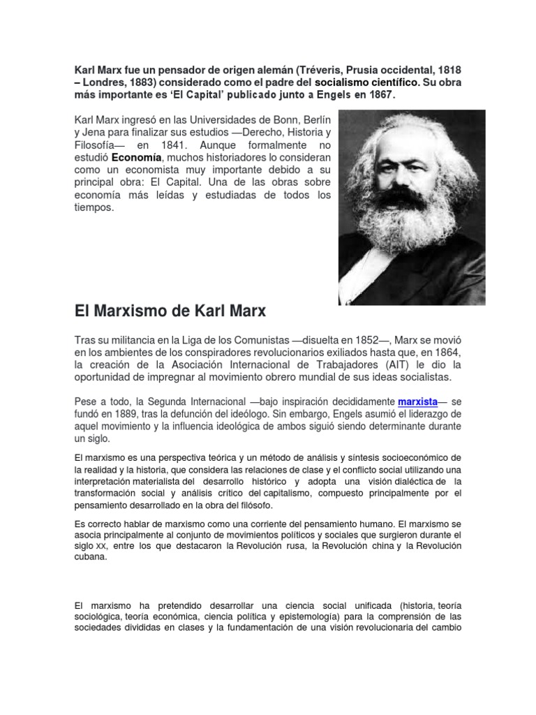 Filosofia Karl Marx | PDF | Karl Marx | marxismo