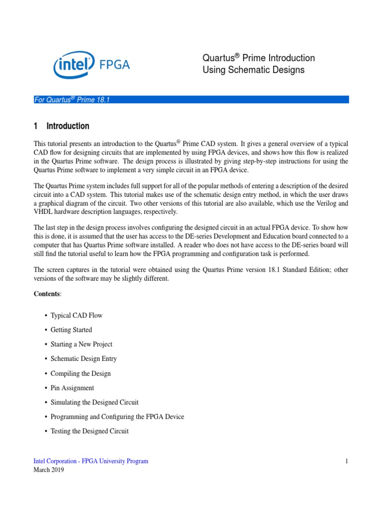 Quartus II Introduction | PDF