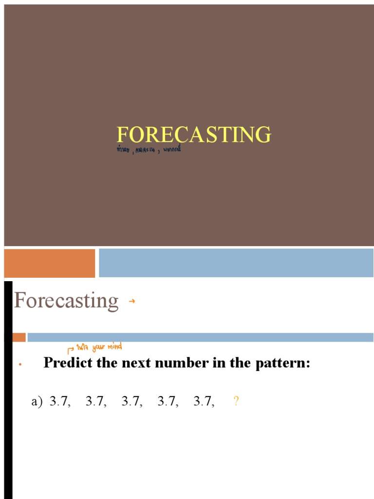 ch03 Forecasting | PDF | Forecasting | Regression Analysis