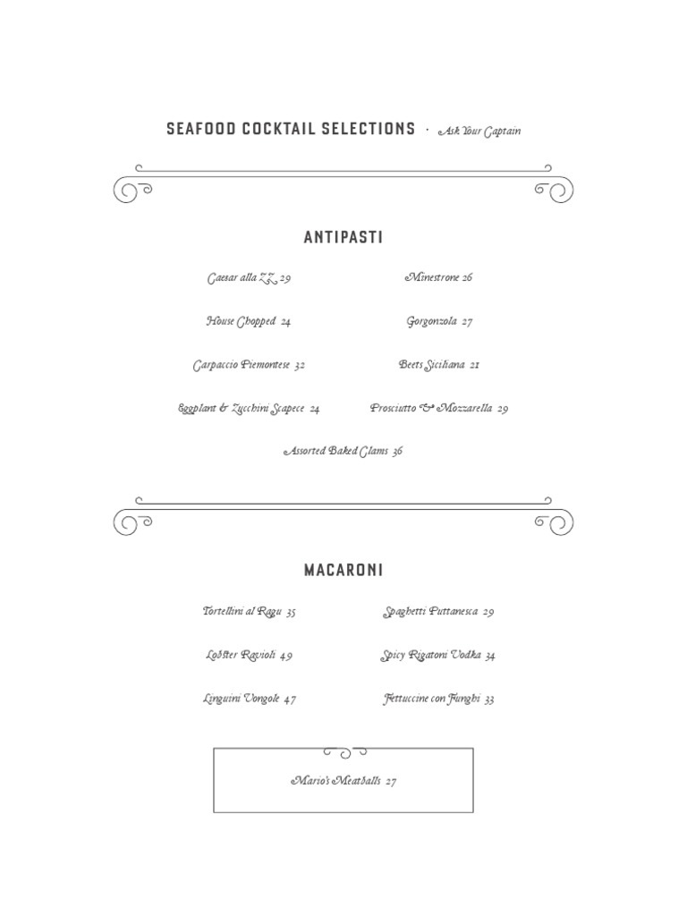 Carbone NY Lunch 1.26.23 | PDF