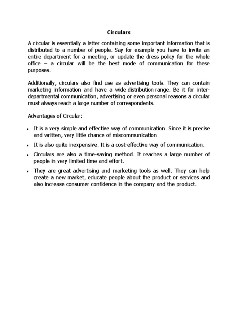 Circular Writing | PDF