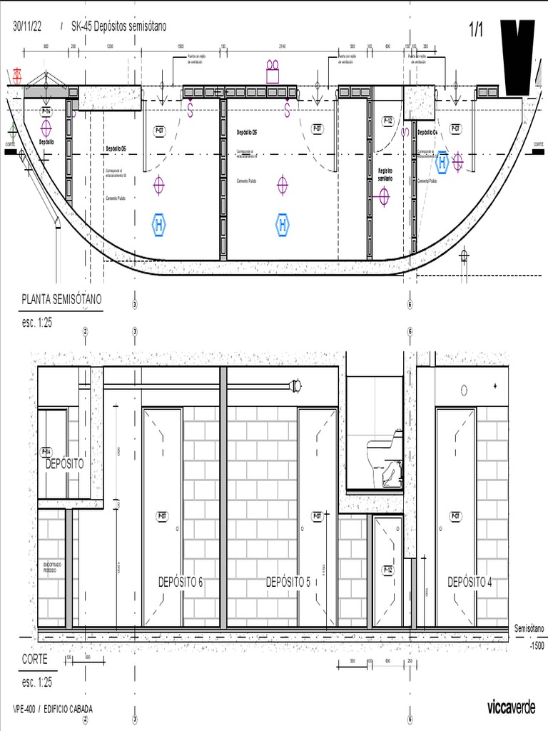 Planta Semisótano Edificio Cabada | PDF