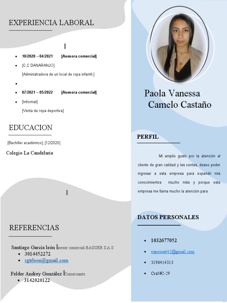 HOJ DE VIDA Dos Columnas 2 | PDF