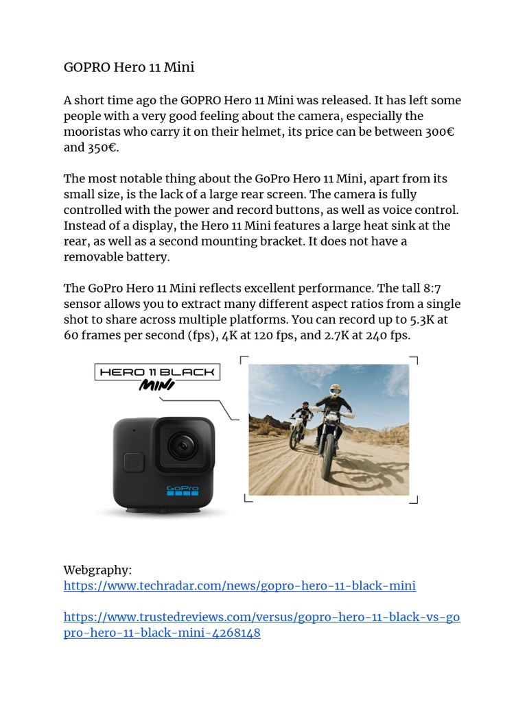 GOPRO Hero 11 Mini | PDF