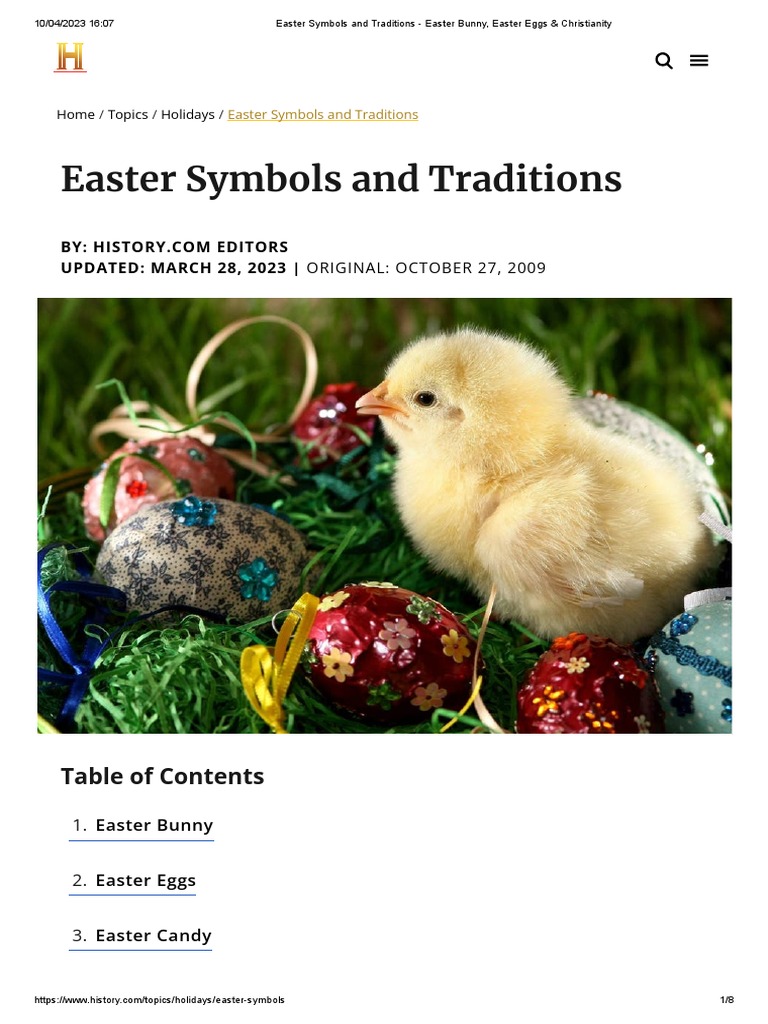 Easter Symbols and Traditions - Easter Bunny, Easter Eggs ...