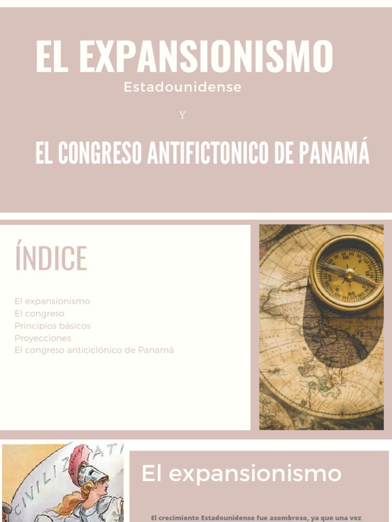 El Expansionismo: Estadounidense | PDF | Los Estados Unidos | Panamá