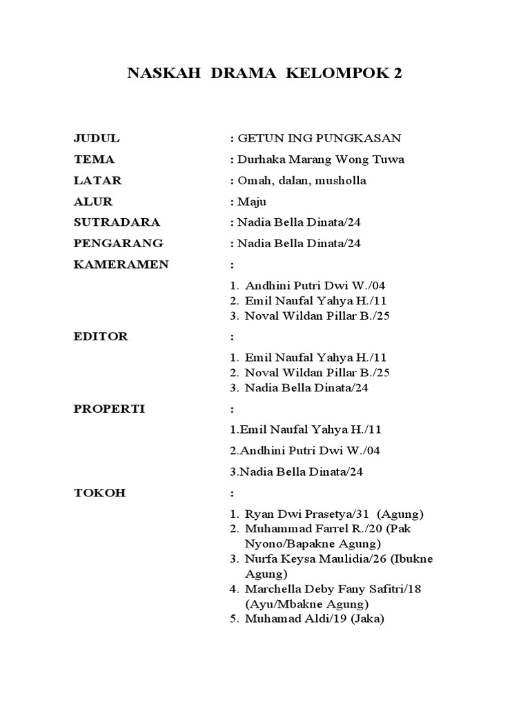 Naskah Drama Bahasa Jawa Pdf