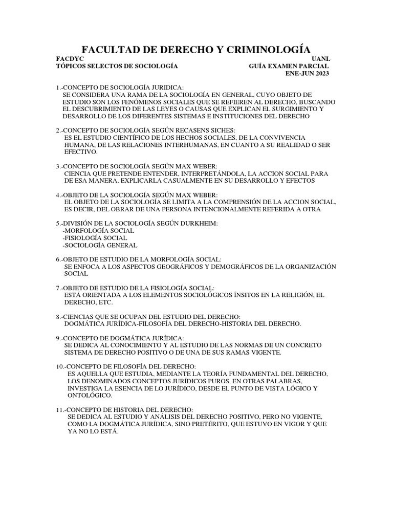 Guia de TSS 1-2023 | PDF | Sociología | Legislación