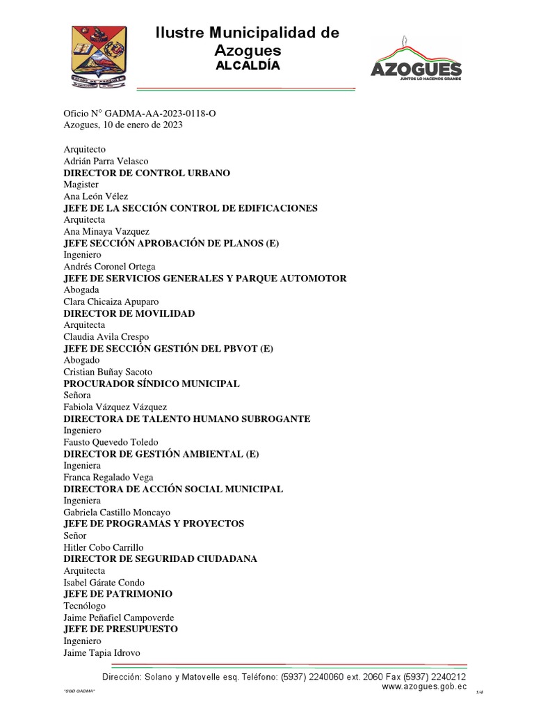 Ordenanzas Urbanísticas Azogues 2023 | PDF
