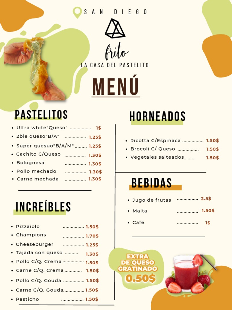 Menú FRITOS | PDF