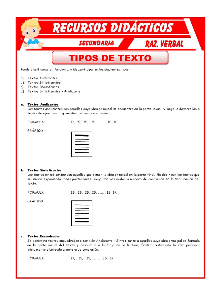 Tipos-de-Textos-para-sexto de-secundaria | PDF | sal | Tabú