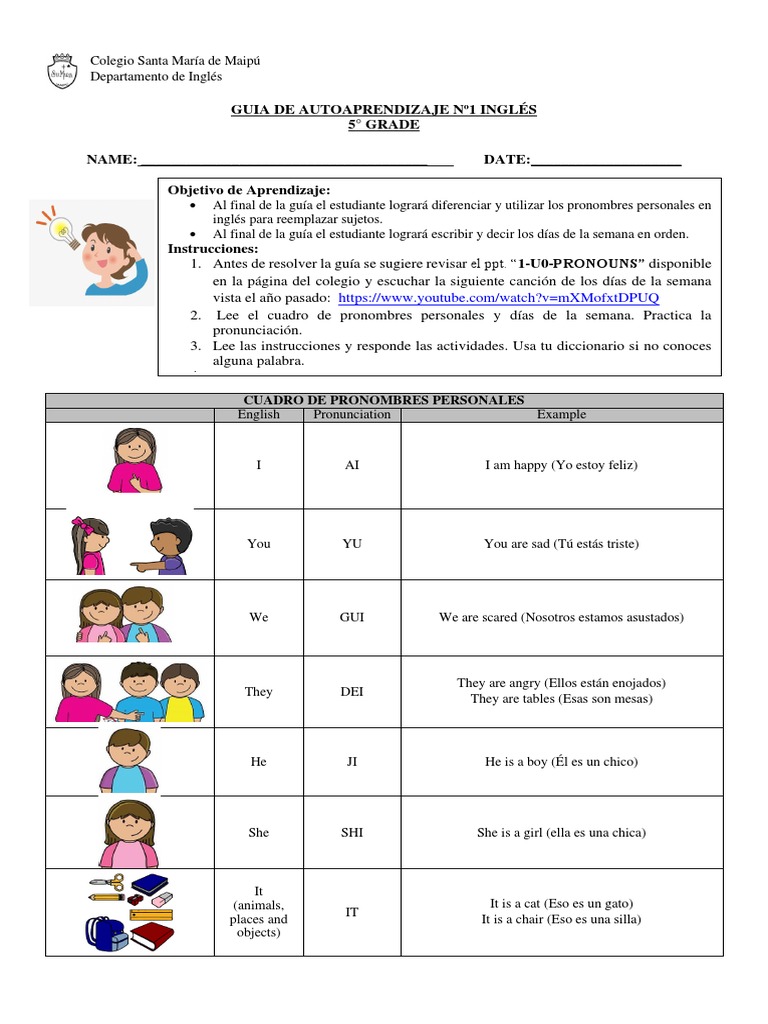 Repaso Pronombres | PDF