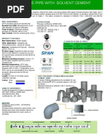 Technical Data Sheet - uPVC Pipe CLASS - 4 | PDF | Polyvinyl Chloride | Building Materials