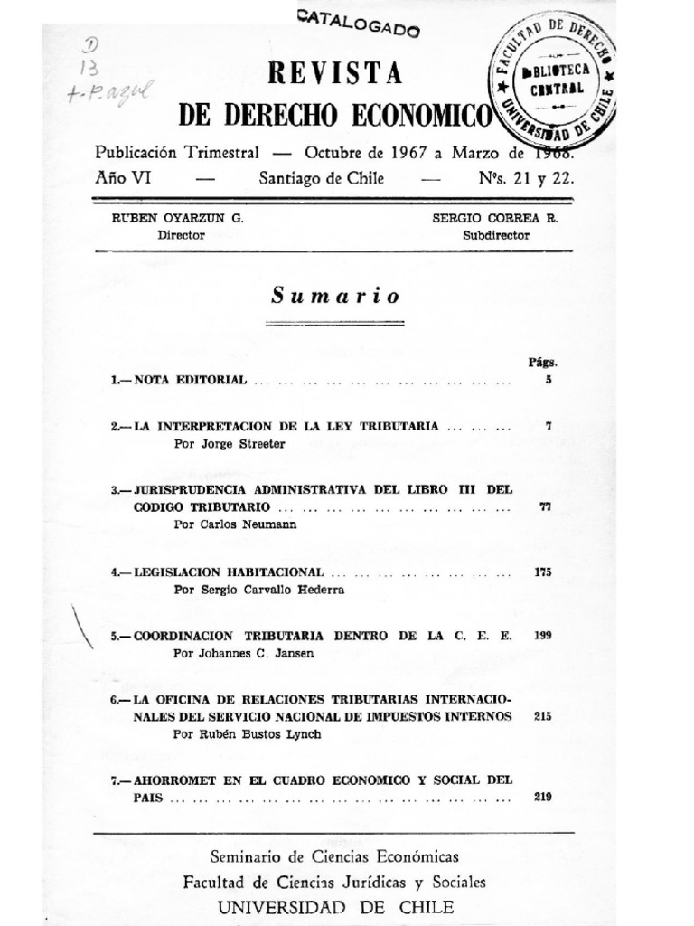 La Interpretación de La Ley Tributaria - Jorge Streeter | PDF