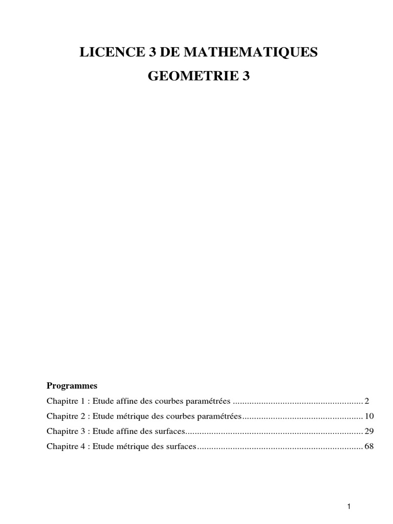 Étude des courbes paramétrées | PDF | Hélice (géométrie) | Courbe
