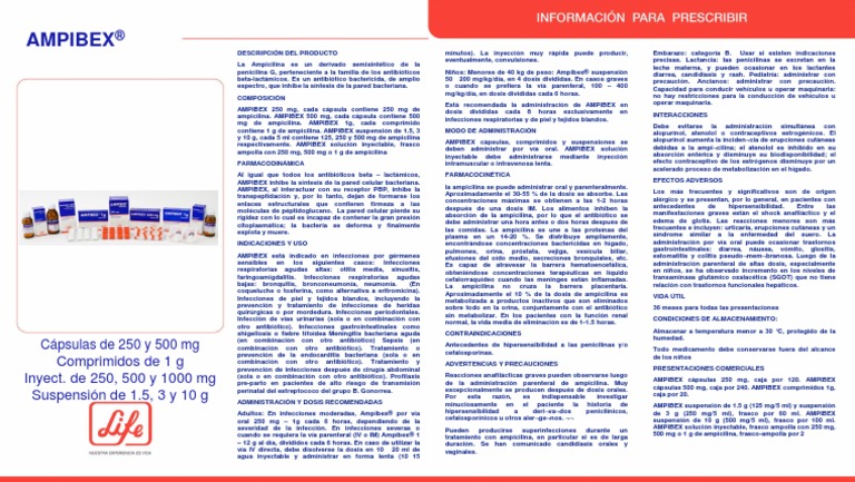 Ampibex 1 | PDF | Penicilina | Medicina CLINICA