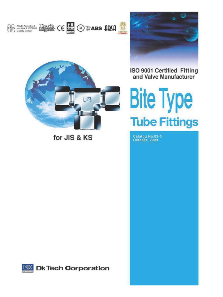 1-4.bite Type Fittings - JIS (Oct.2009) | PDF