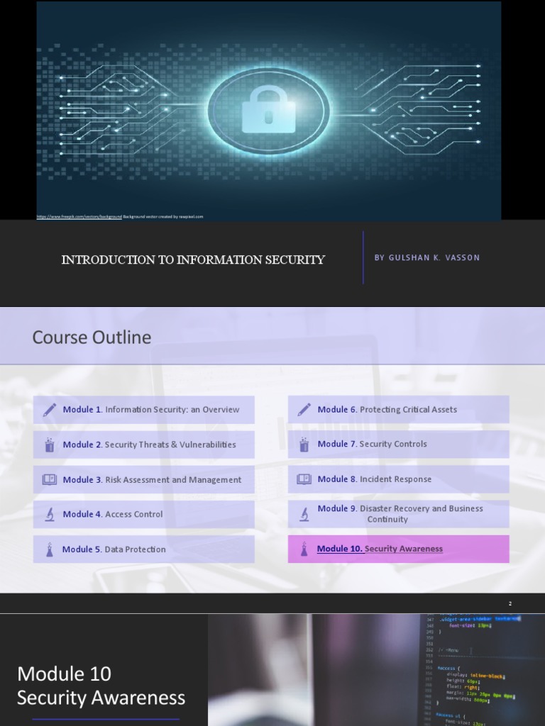 Module 10. Security Awareness | PDF | Security | Computer Security