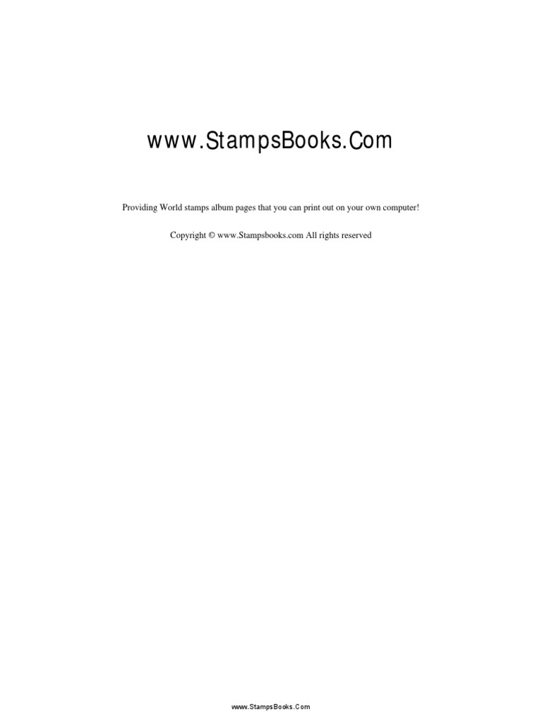 Providing World Stamps Album Pages That You Can Print Out On Your Own ...