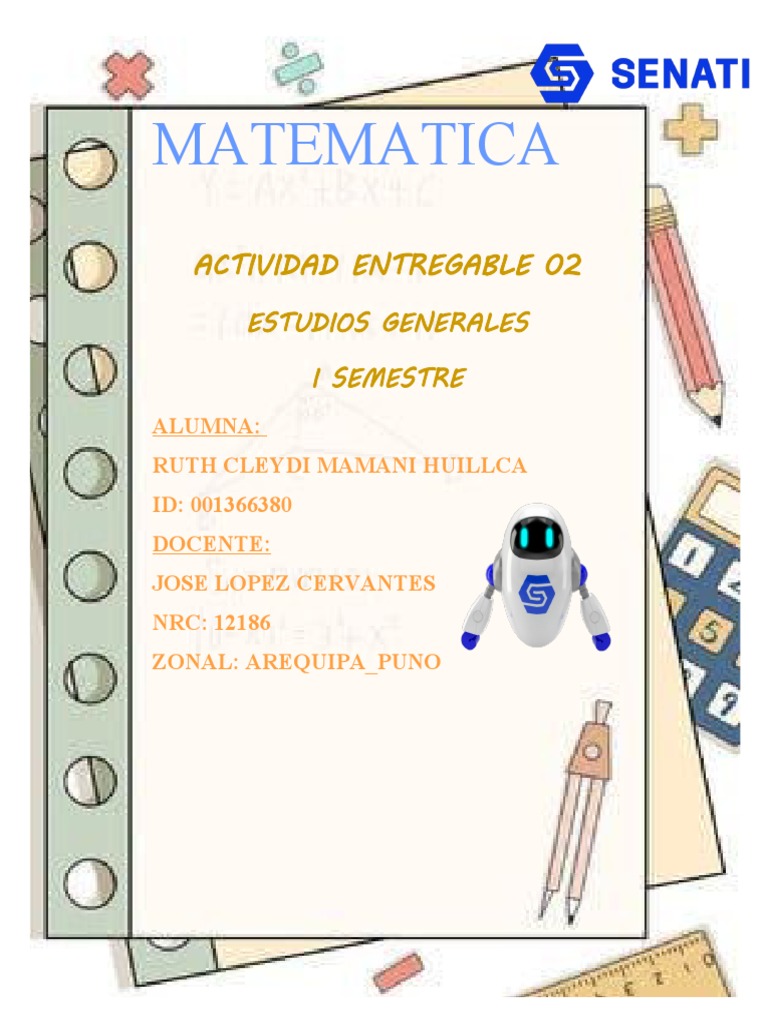 Actividad Entregable 02 Matematica | PDF