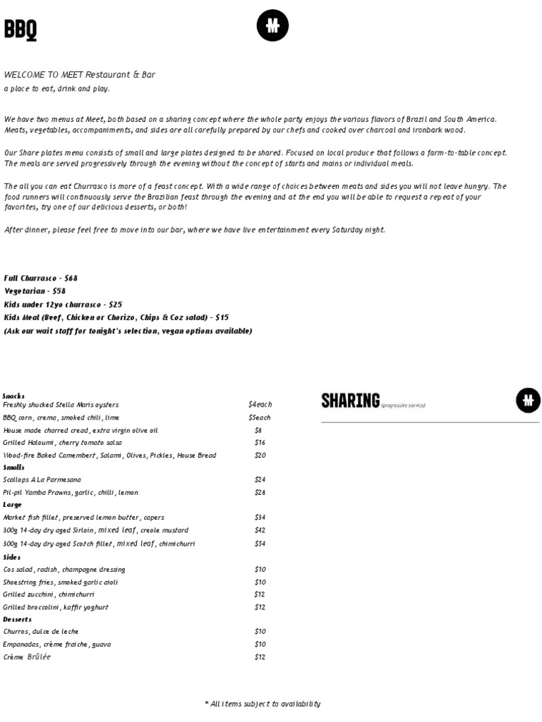 Meet Menu | Download Free PDF | Whisky | Bourbon Whiskey
