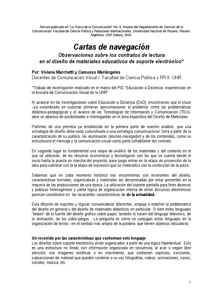 Cartas de Navegacion | PDF | Diseño | Red mundial