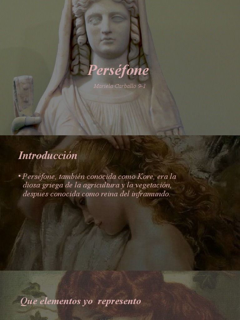 Persephone Greek Goddess Powerpoint | PDF | Religión y espiritualidad