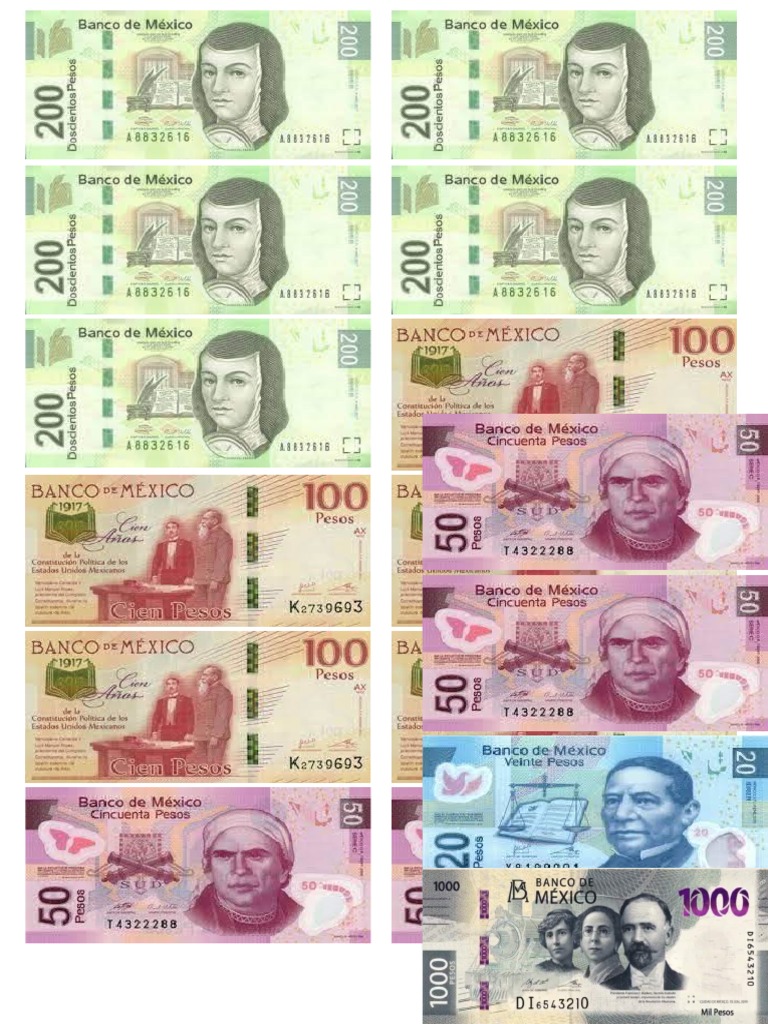 Billetes 200,100,50,20 | PDF