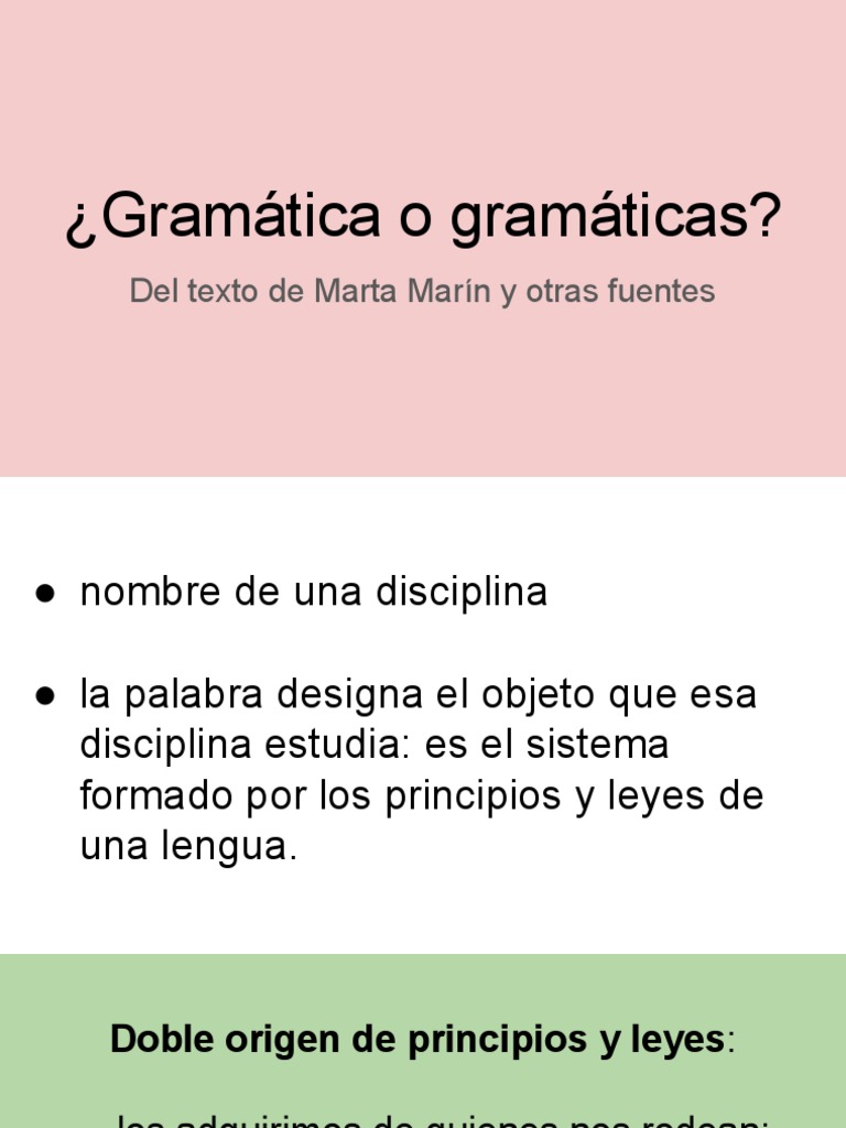 Gramatica o Gramaticas | PDF | Estudios de idiomas extranjeros