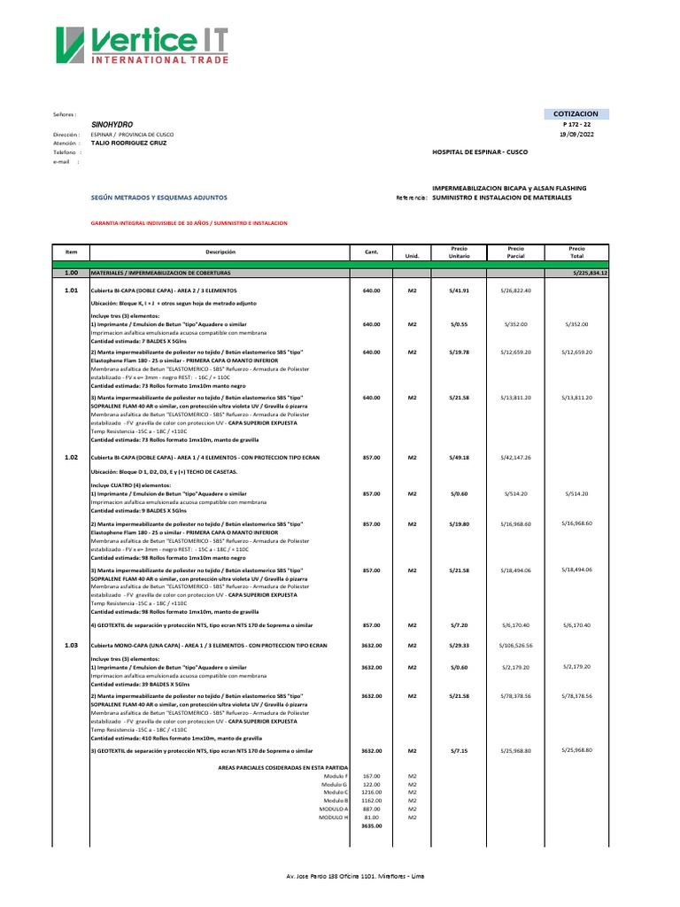 Vertice It | PDF | Materiales